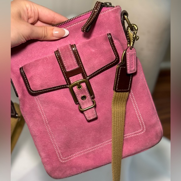 Coach | Bags | Coach Pink Crossbody Purse | Poshmark